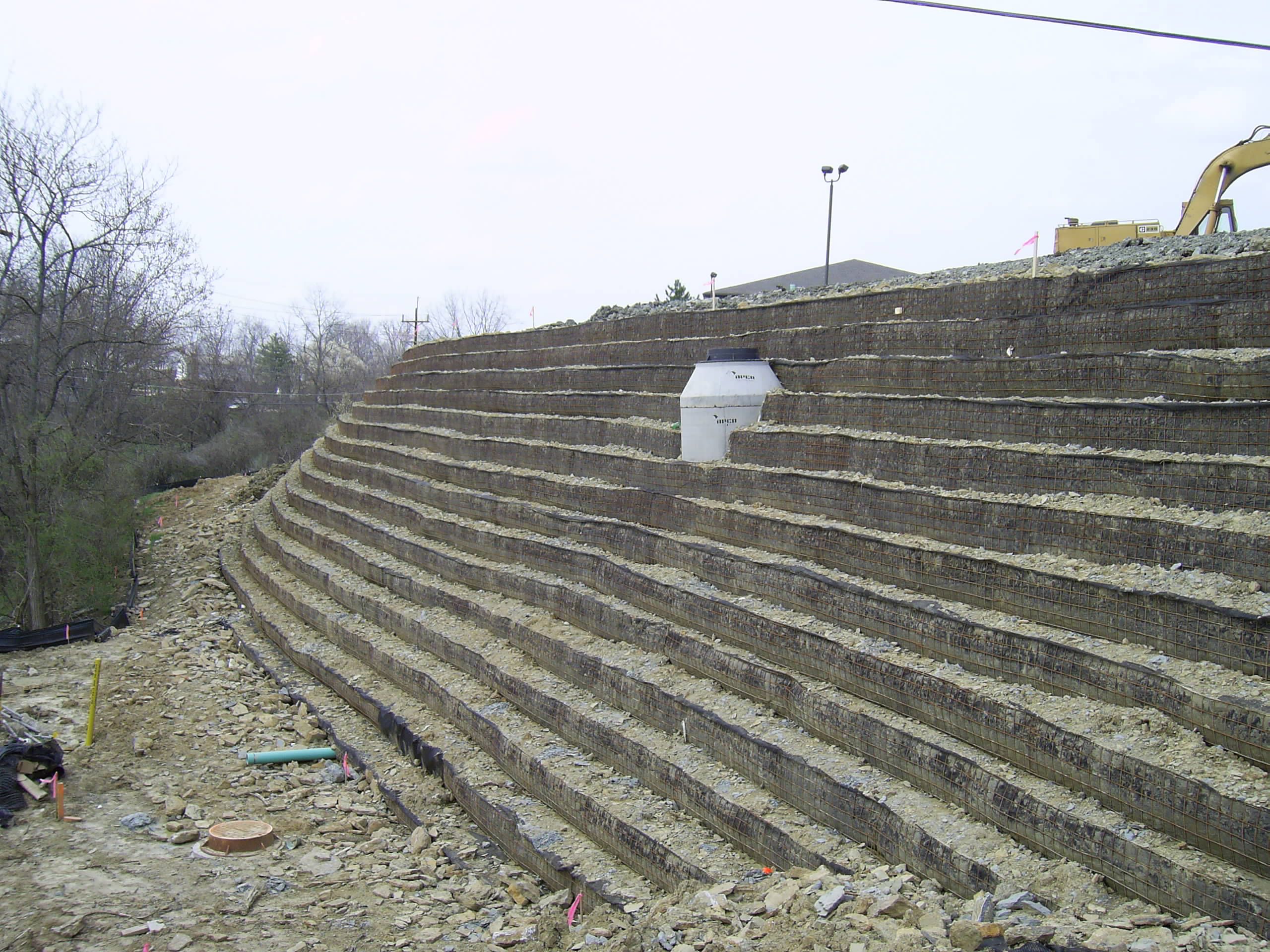 Bank of Kentucky Reinforced, Vegetated Slope - US Fabrics