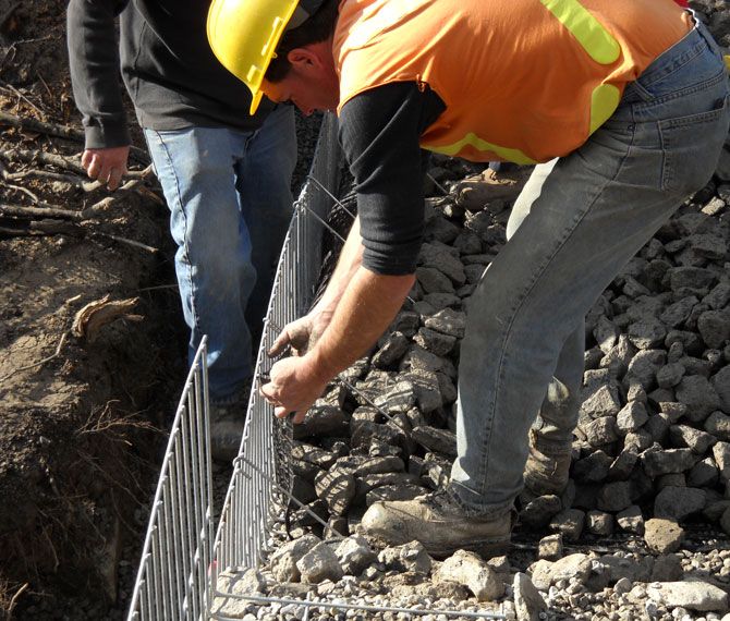 Welded Wire Forms For Steepened Slopes - Products - US Fabrics